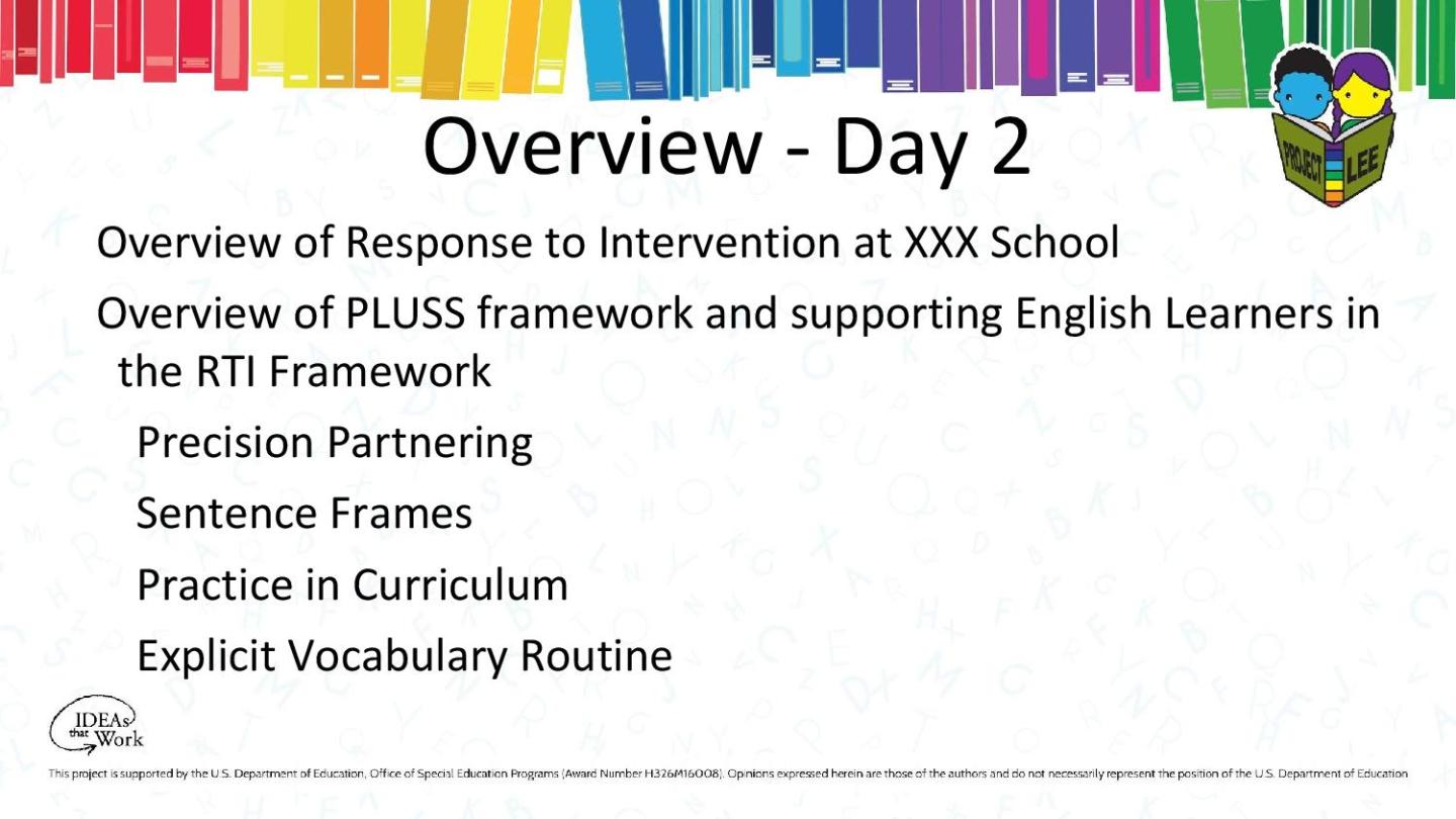 Project Lee Professional Development - Project Lee