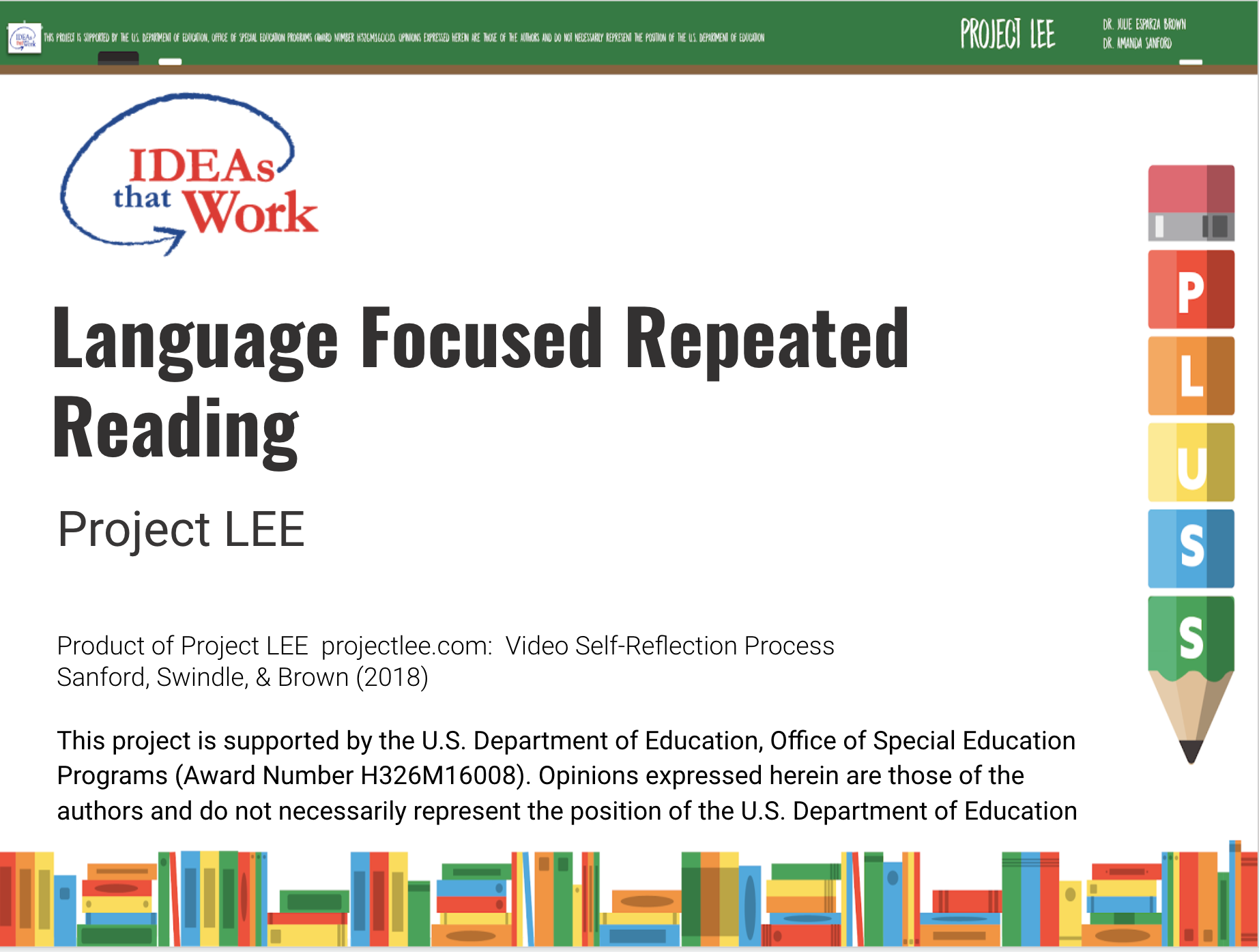 Project Lee Professional Development - Project Lee